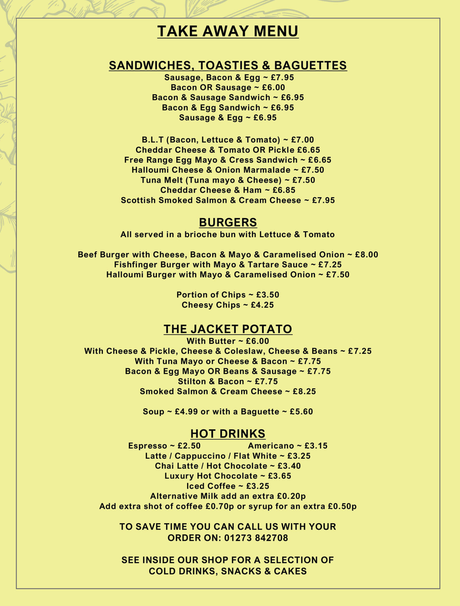 Menu - The Nutmeg Tree